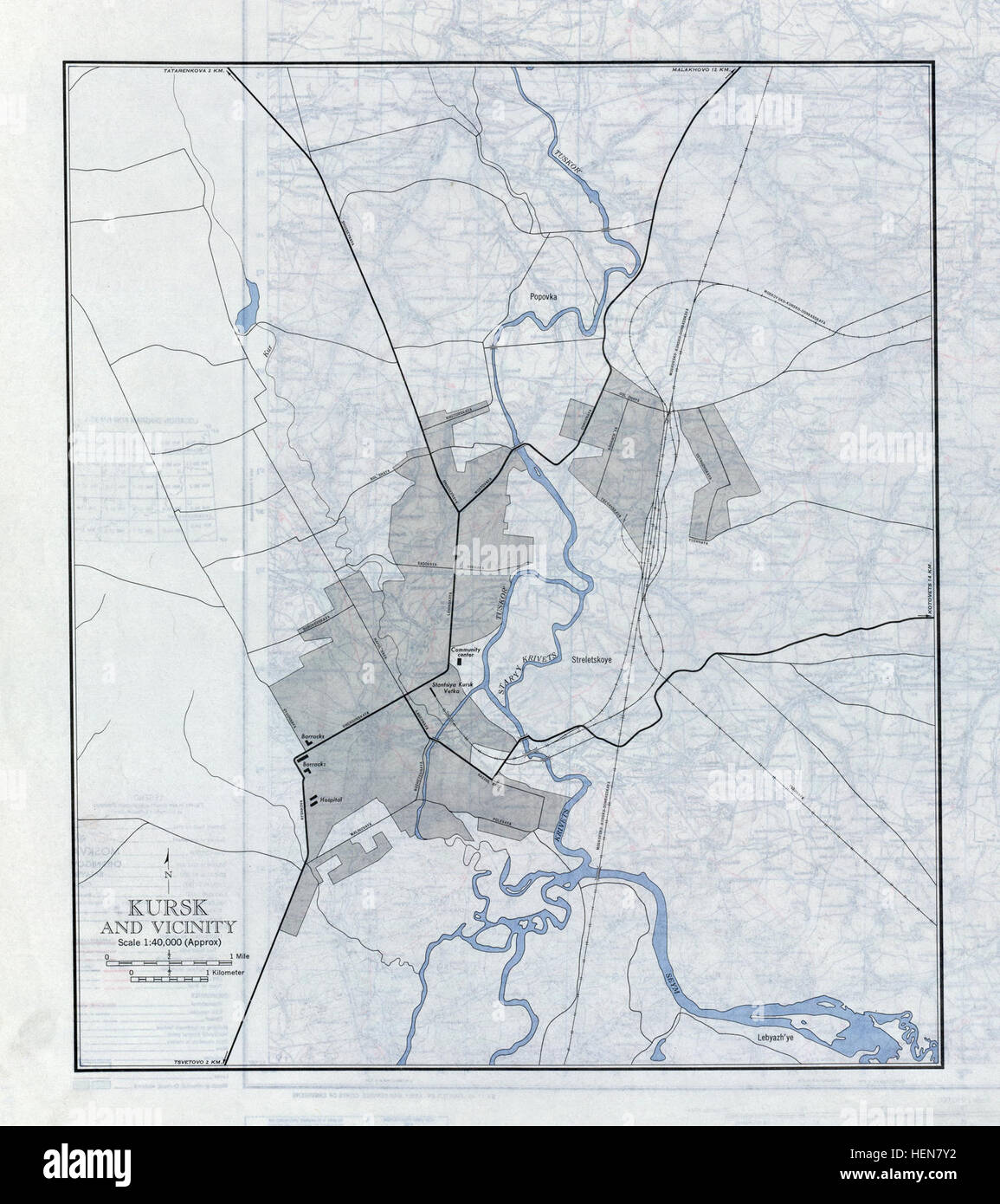 Kursk map hi-res stock photography and images - Alamy