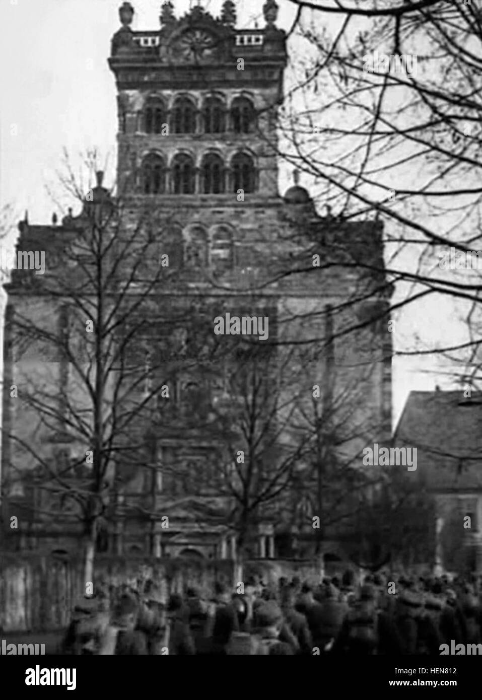US troops at St Matthias Trier 1918 Stock Photo - Alamy