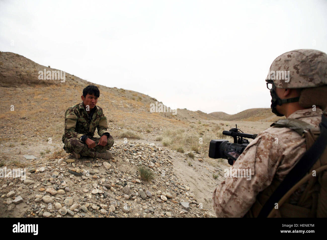 An Afghan National Army soldier participates in an Explosive Hazard ...