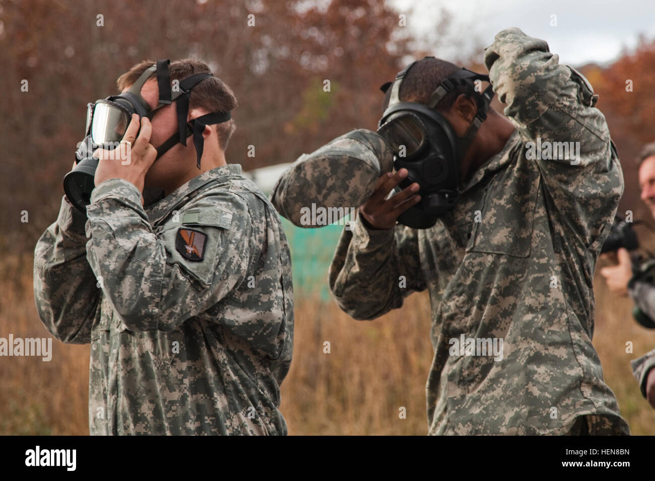 U.S. Army soldiers assigned to the 55th Signal Company (Combat Camera ...
