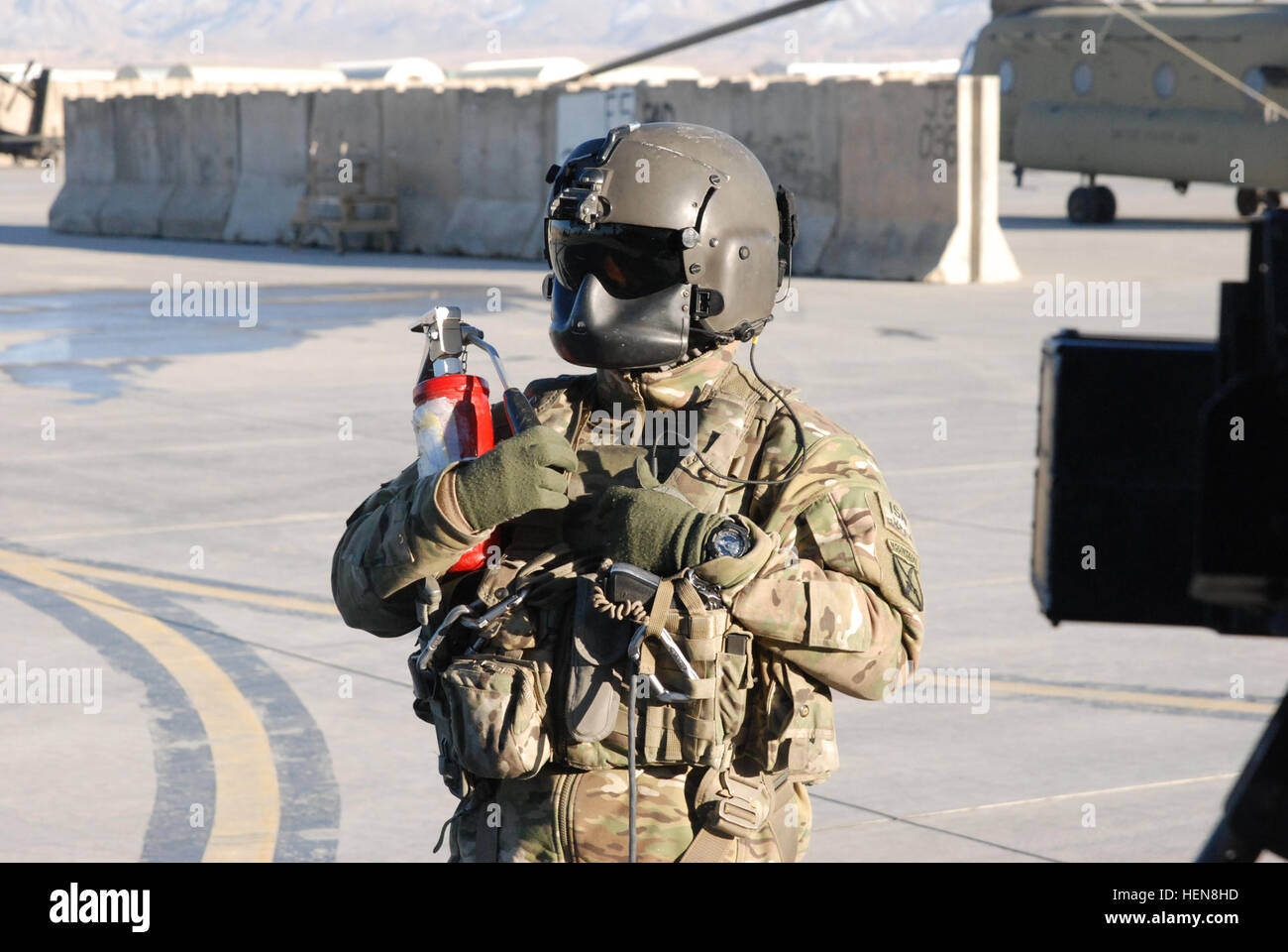 Spc. Seth Gransbury, a UH-60 Black Hawk helicopter crew chief with 10th ...