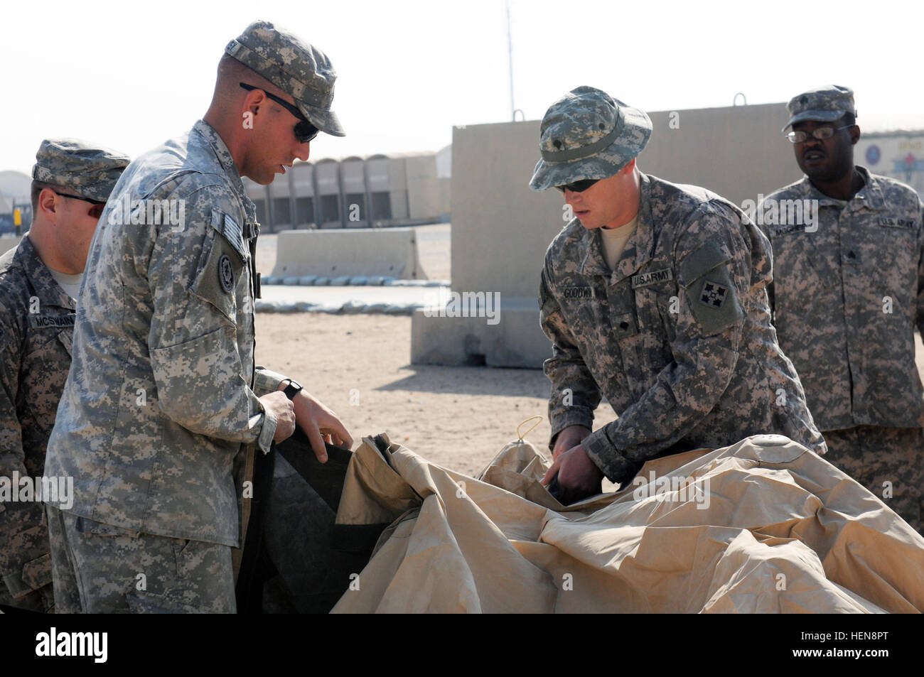 Sgt. Justin McGarvey, left, infantryman, and Spc. James Goodwin, right ...