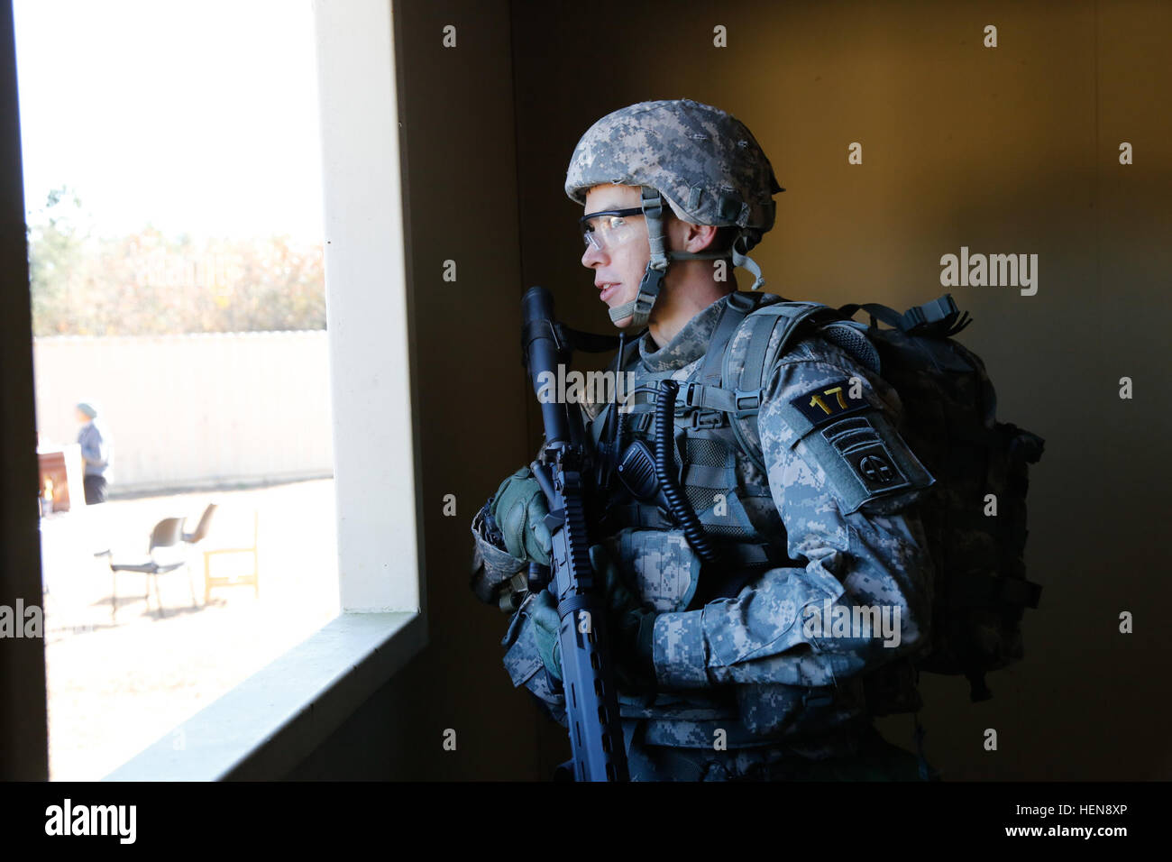 U.S. Army Staff Sgt. Cory M. Schmidt, assigned to Headquarters and ...