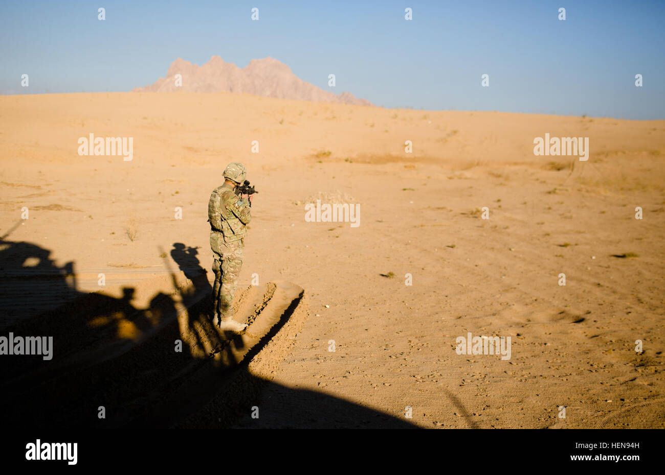 A U.S. Army soldier assigned to Assault Company, 1st Squadron, 8th ...