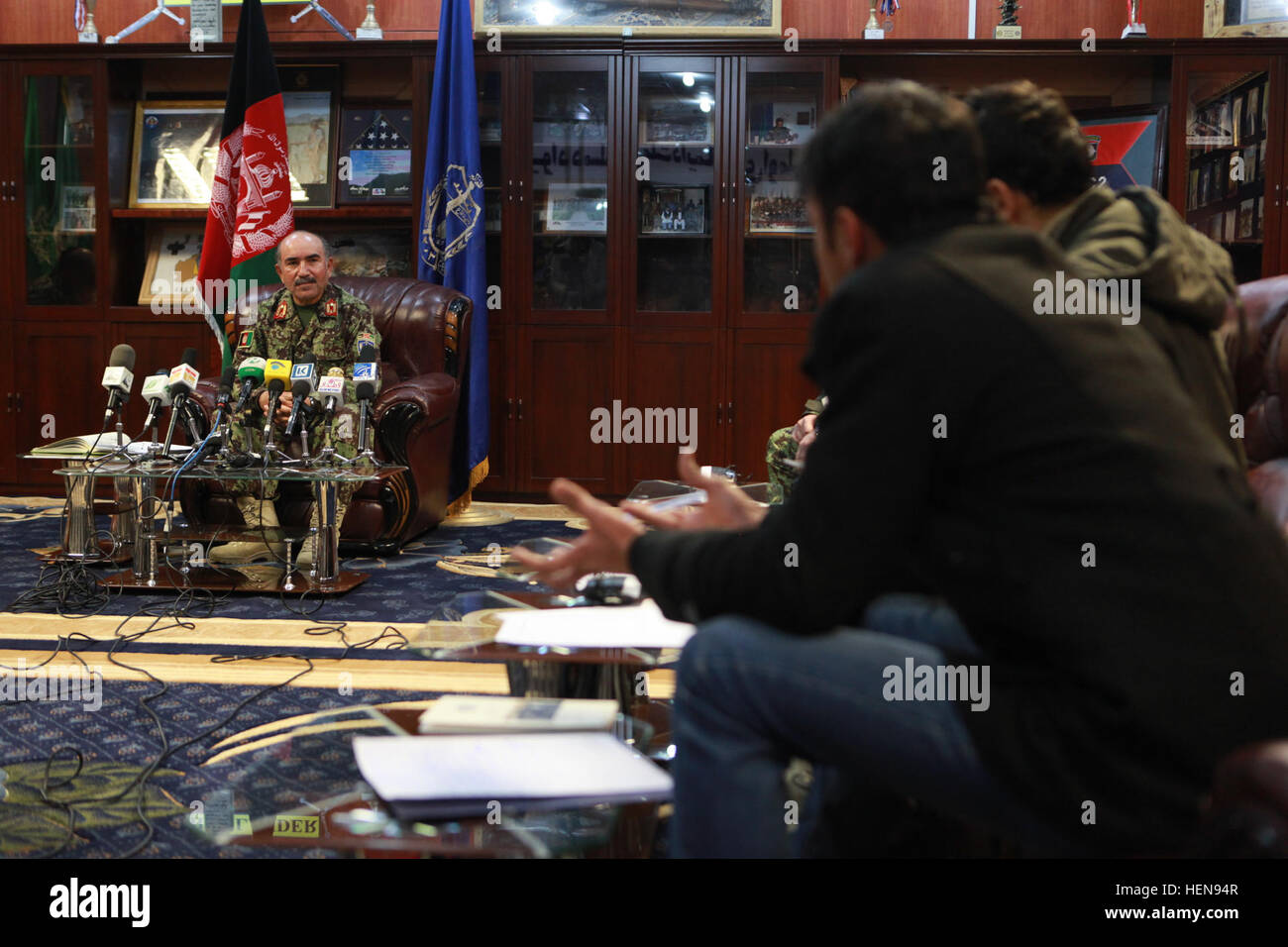 Afghan National Army (ANA) Maj. Gen. Yaftali, the 203rd Corp commander ...