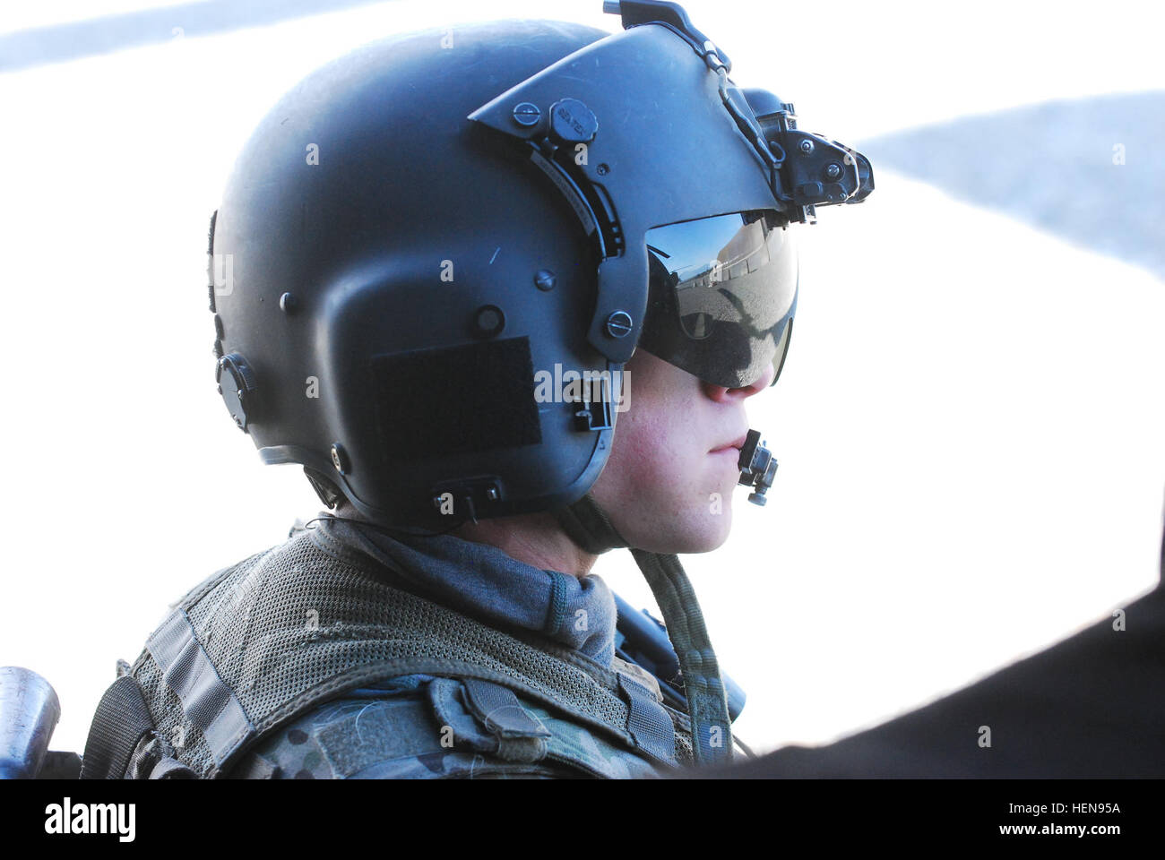 Spc. Tyler McConnell, a CH-47 Chinook helicopter crew chief from ...
