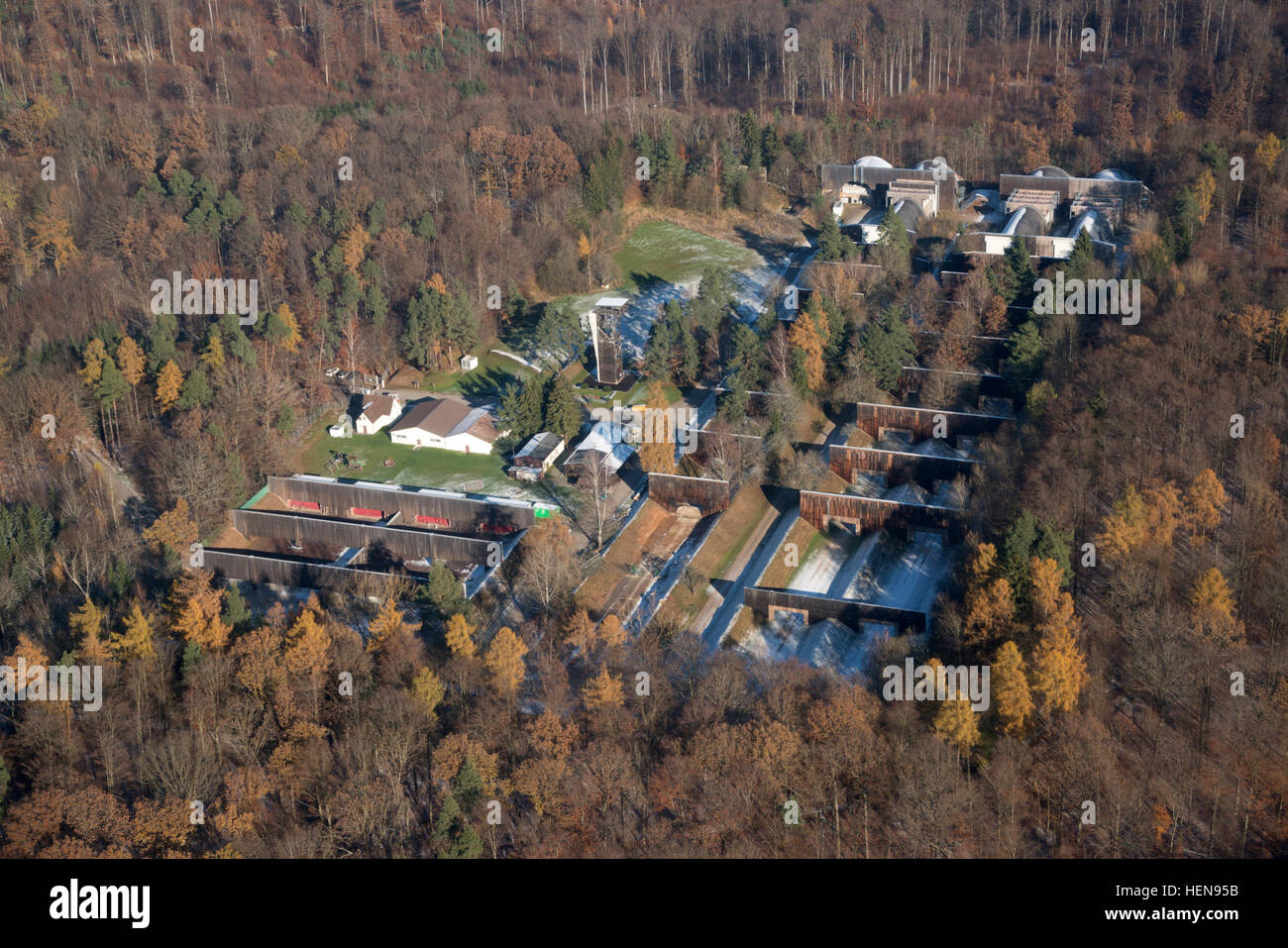 This aerial view of the Panzer Range Complex is part of the 7th Army ...