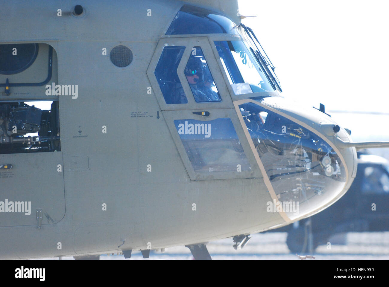 Chief Warrant Officers 5 Timothy Smail (foreground) and Rick Arnold ...