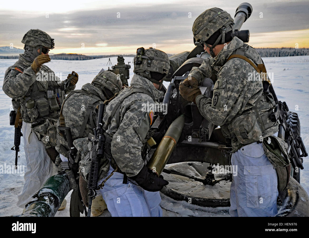 Paratroopers assigned to A Battery 2nd Battalion, 377th Parachute Field Artillery Regiment, 4th ...