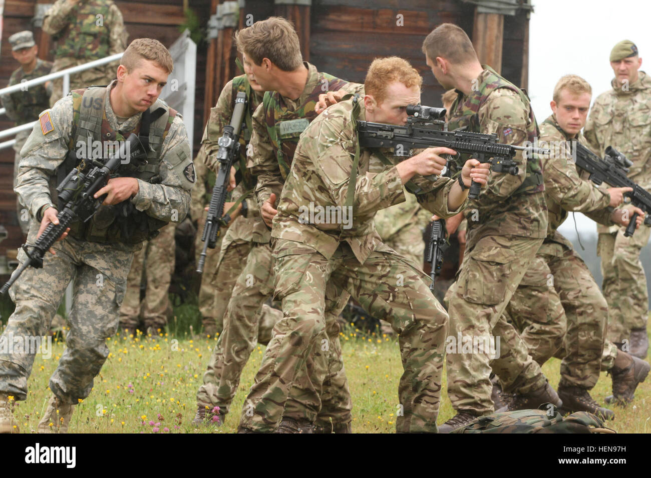 Cadets from the British Army's Royal Military Academy Sandhurst and ...