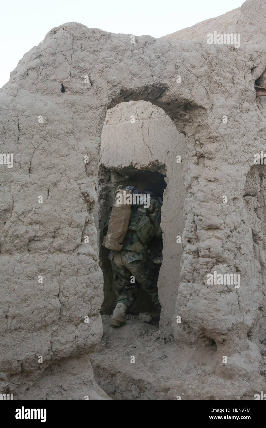 An Afghan National Army (ANA) Commando, 2nd Company, 3rd Special ...