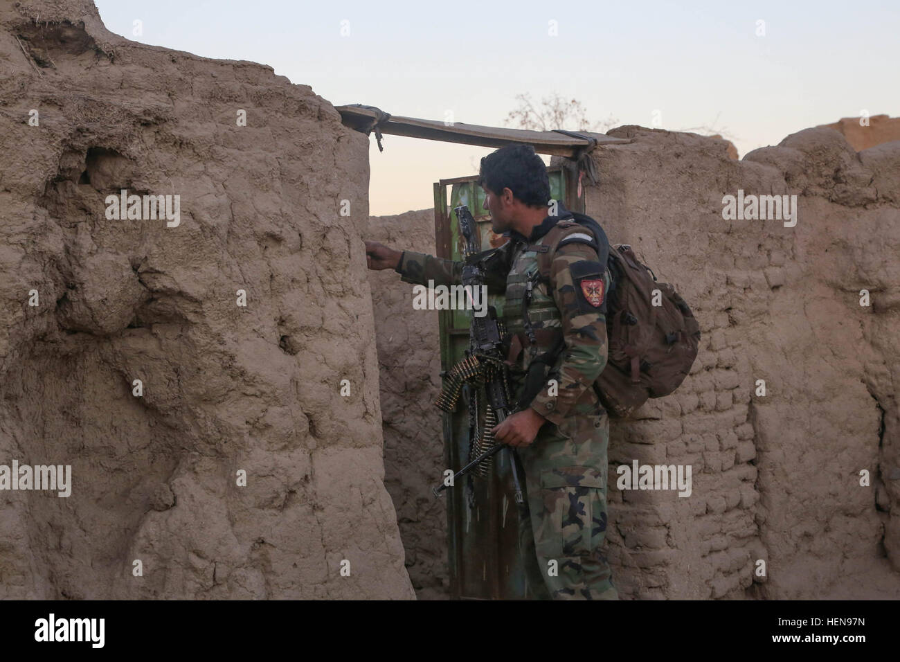An Afghan National Army (ANA) Commando, 2nd Company, 3rd Special ...