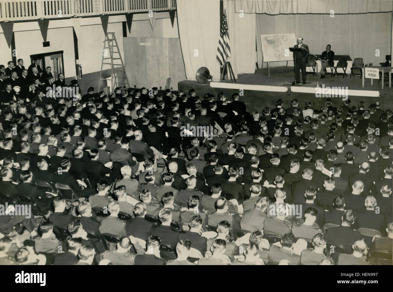 Civil Affairs Staging Area (CASA) Army & Navy Officers at an Assembly ...