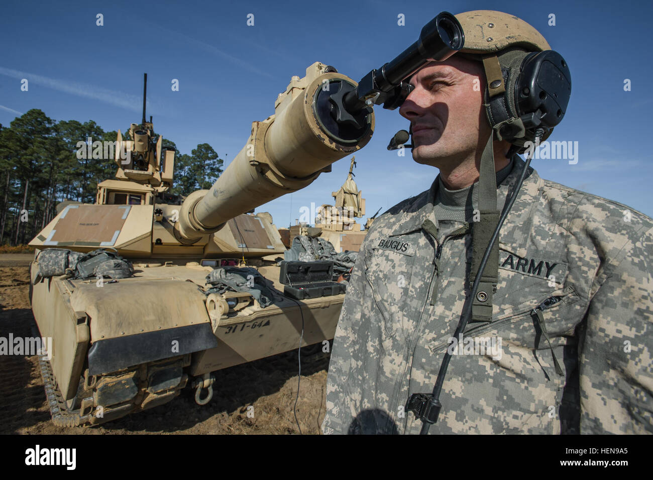 FORT STEWART, Ga. -- Sgt. Steven Baugus, an M1A2SEP Abrams tank gunner ...