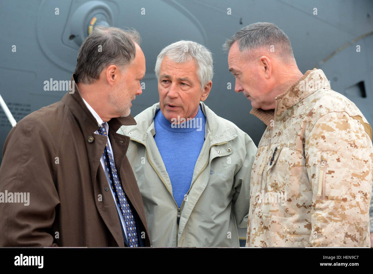 United States Ambassador to Afghanistan James B. Cunningham, left, and ...