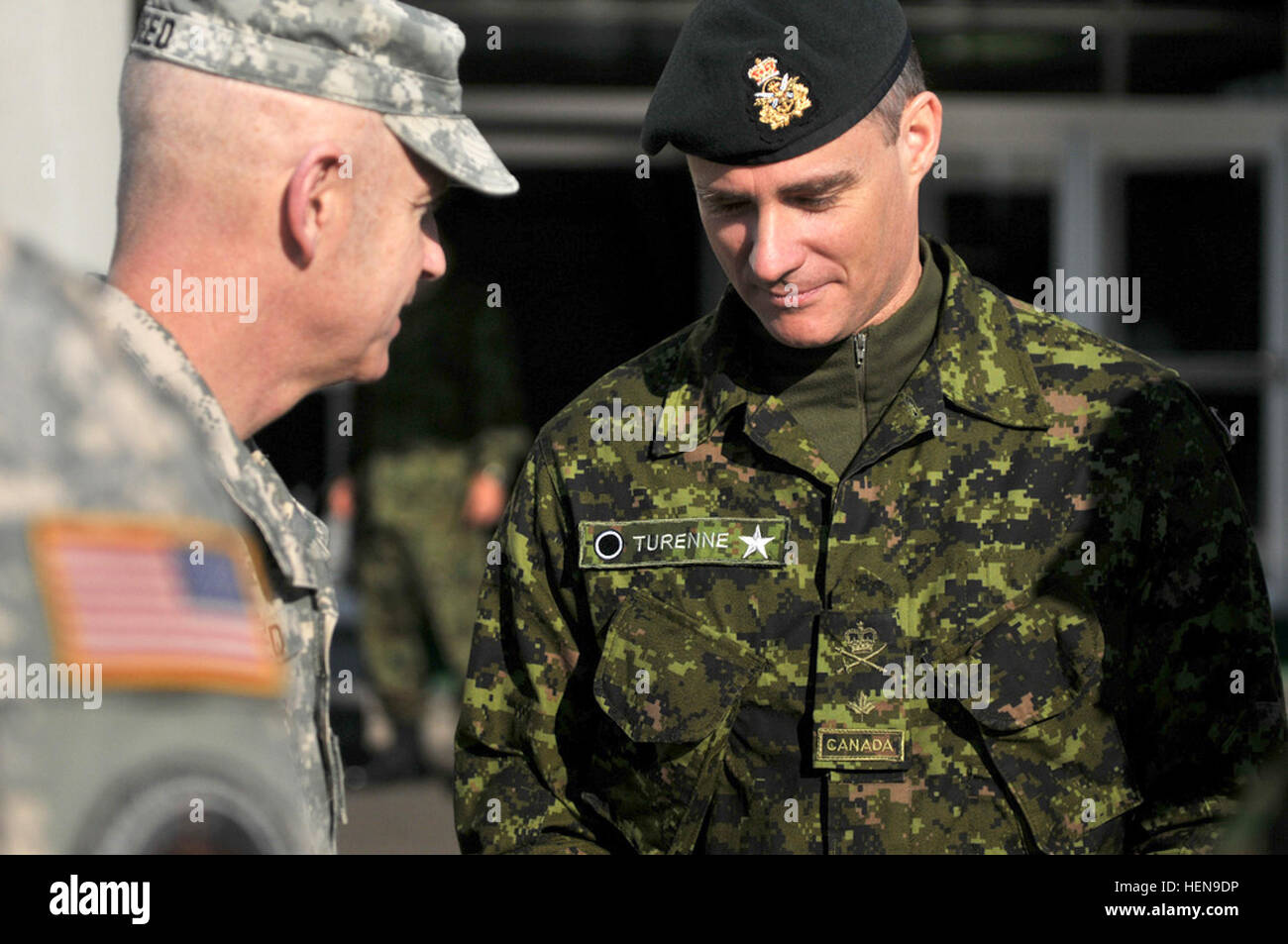Canadian Brig. Gen. Carl Turenne, deputy commanding general for ...