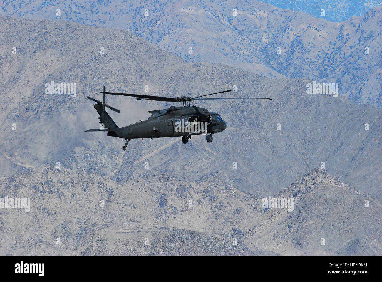 A 10th Combat Aviation Brigade UH-60M Black Hawk helicopter from C ...