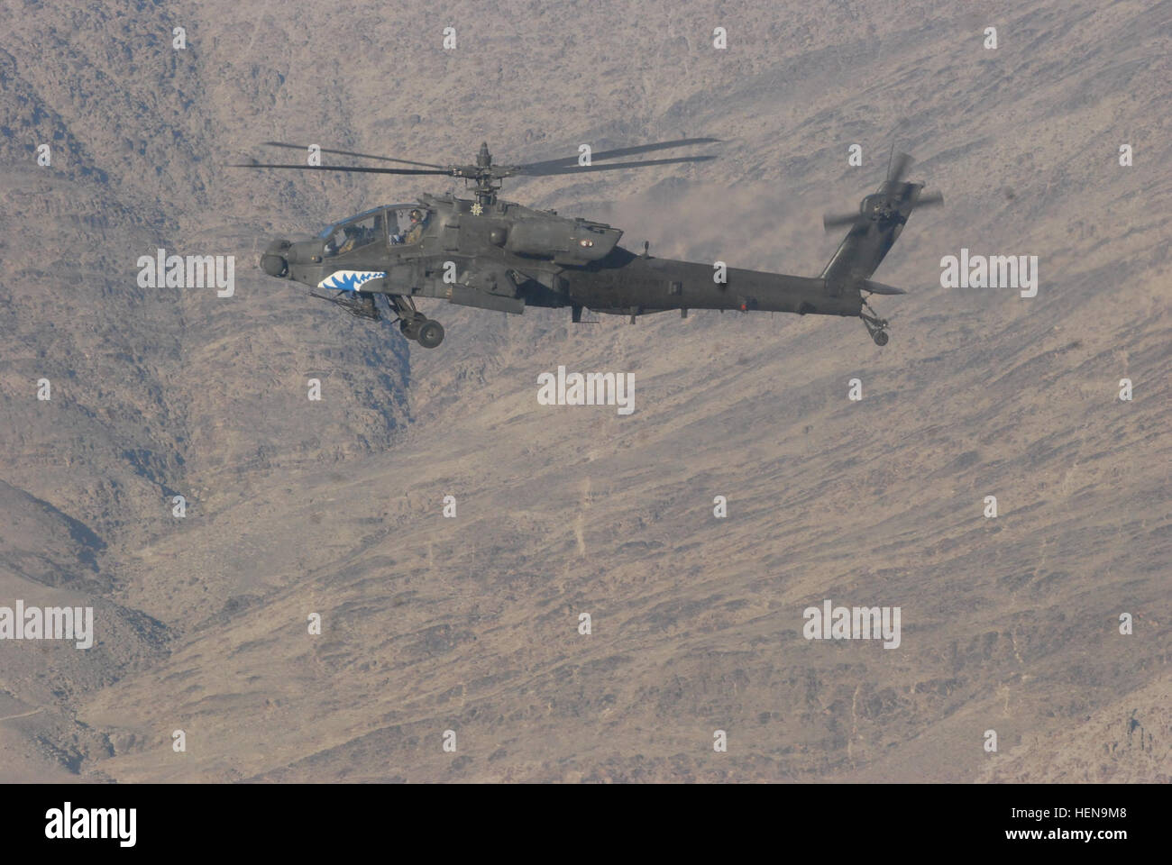 A 10th Combat Aviation Brigade AH-64 Apache helicopter from C Company ...