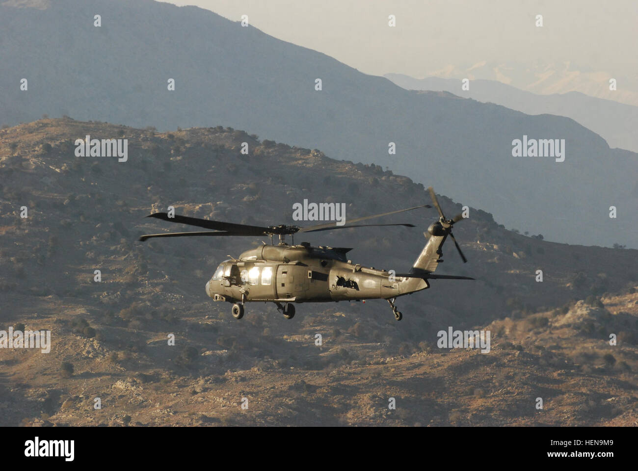 A 10th Combat Aviation Brigade UH-60M Black Hawk helicopter from C ...