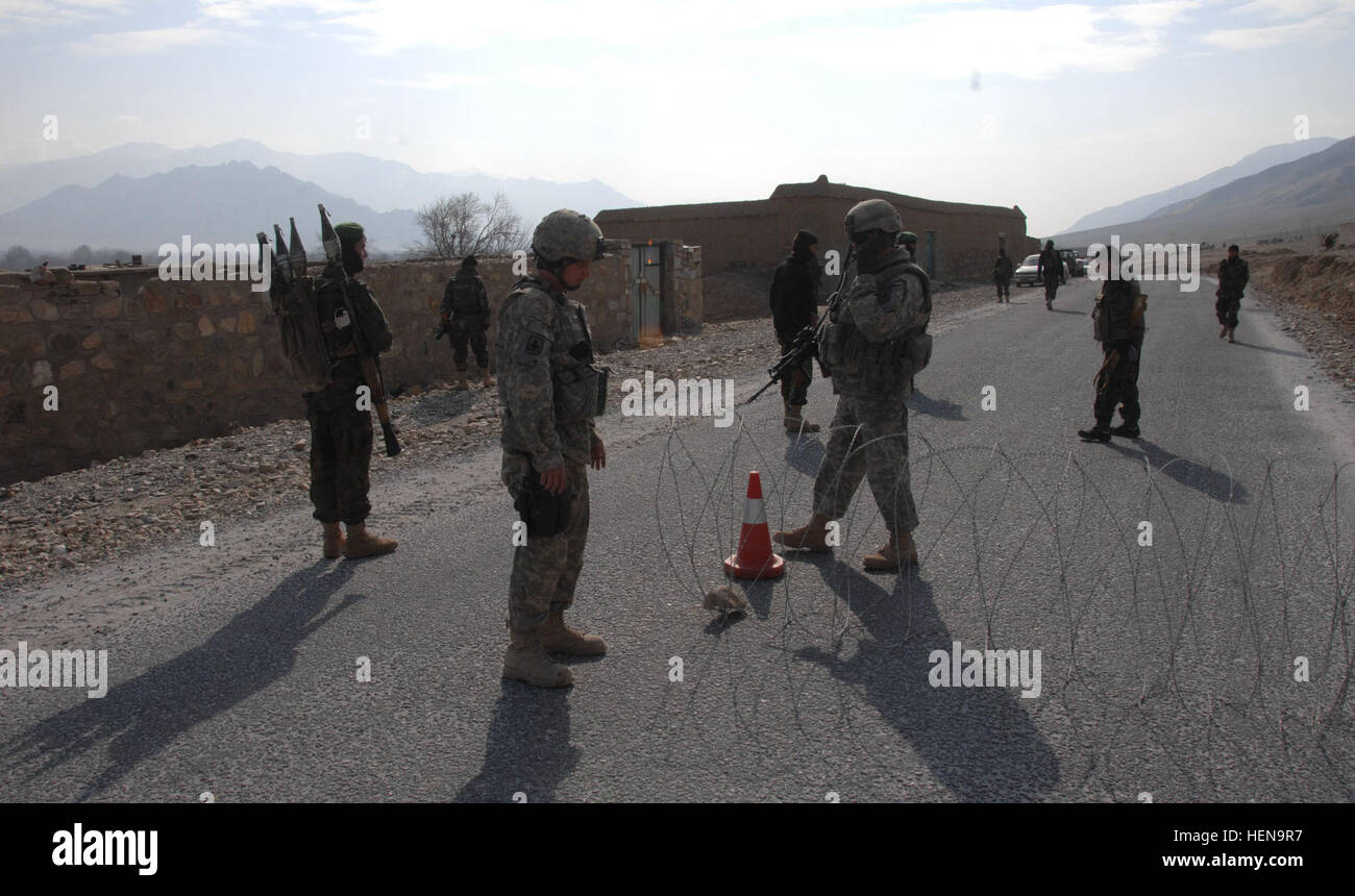 Staff Sgt. William Mcclain and Pfc. Jimmy Armenta from B Company ...
