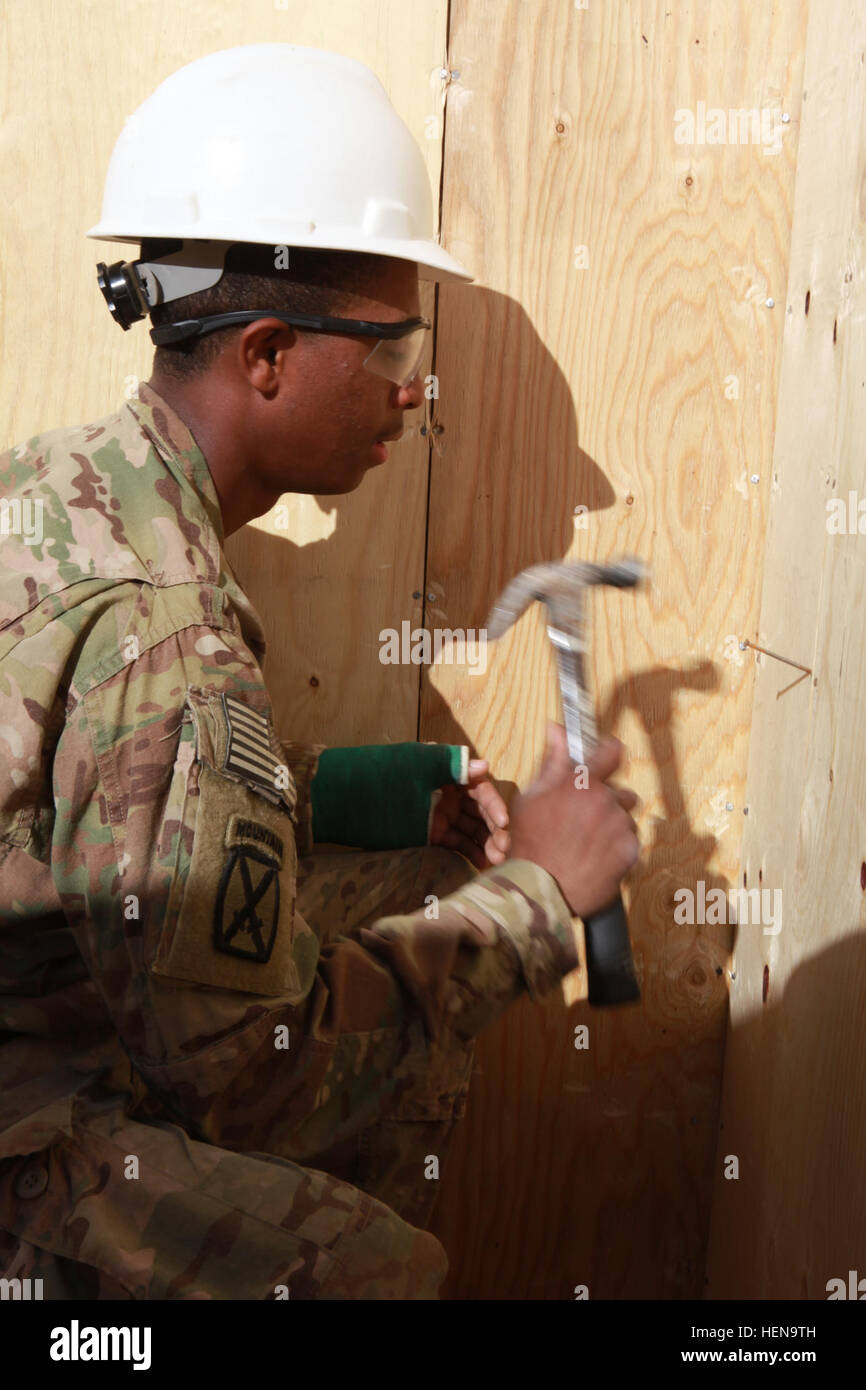 U.S. Army Spc. Antonio Price with the 1151st Engineer Company, 133rd ...
