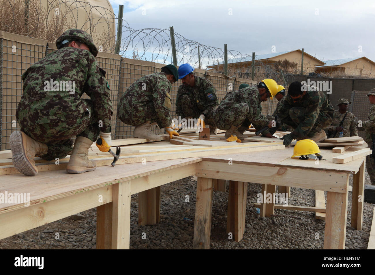 Afghan National Army soldiers with the Horizontal Company, 203rd Kandak ...