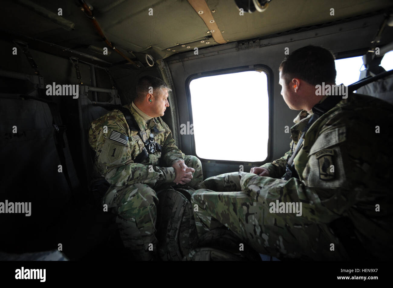 Retired Command Sgt. Maj. James Champagne, left, and Cpl. Jesse ...