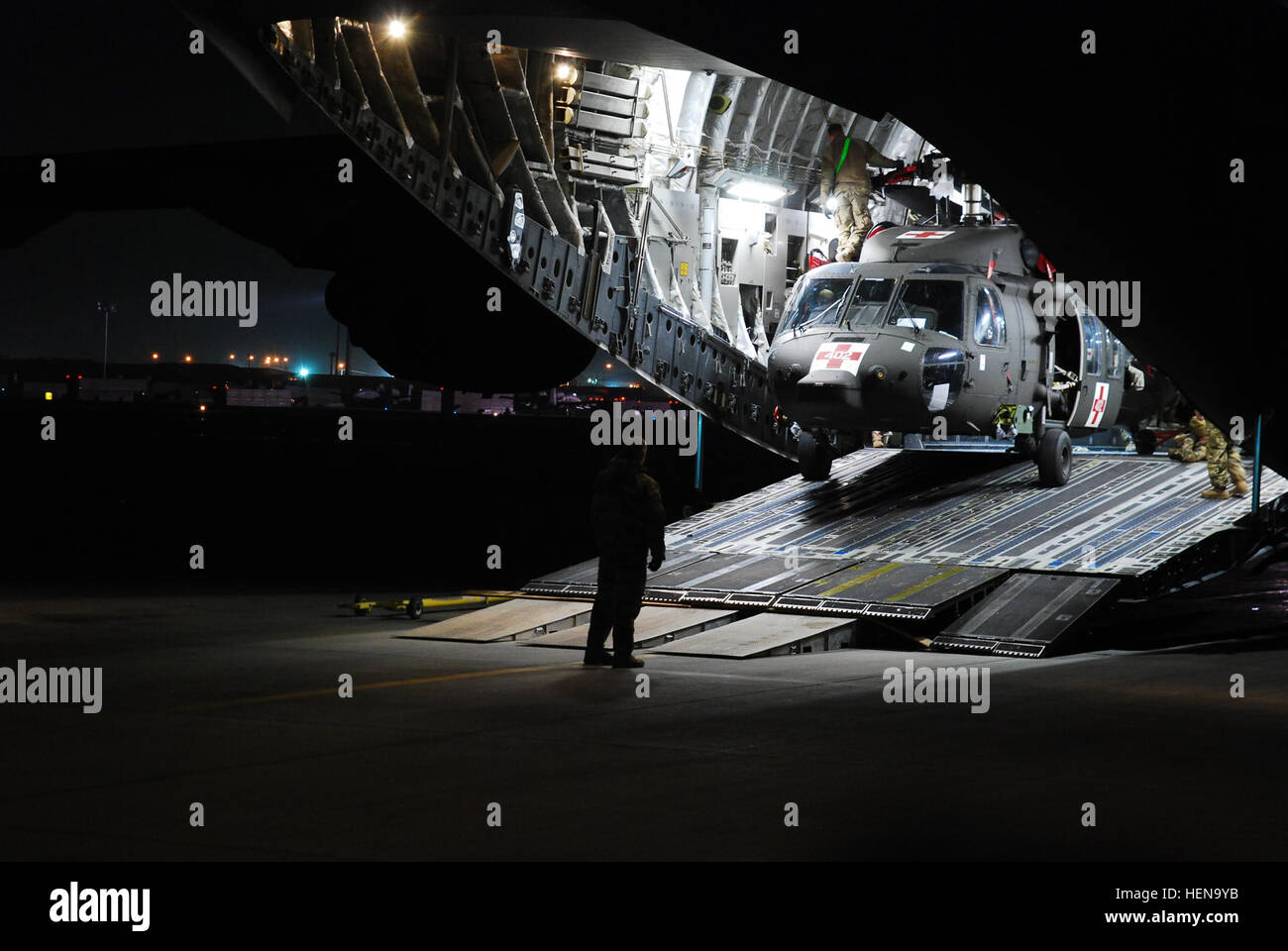 Soldiers from B Company, 277th Aviation Support Battalion, 10th Combat ...
