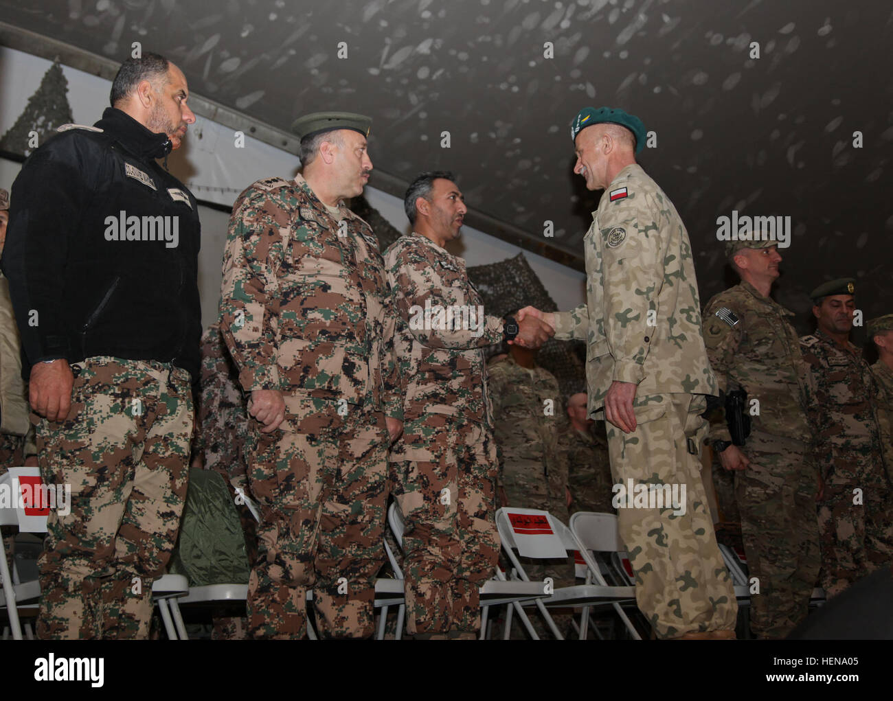 Polish military contingent hi-res stock photography and images - Alamy