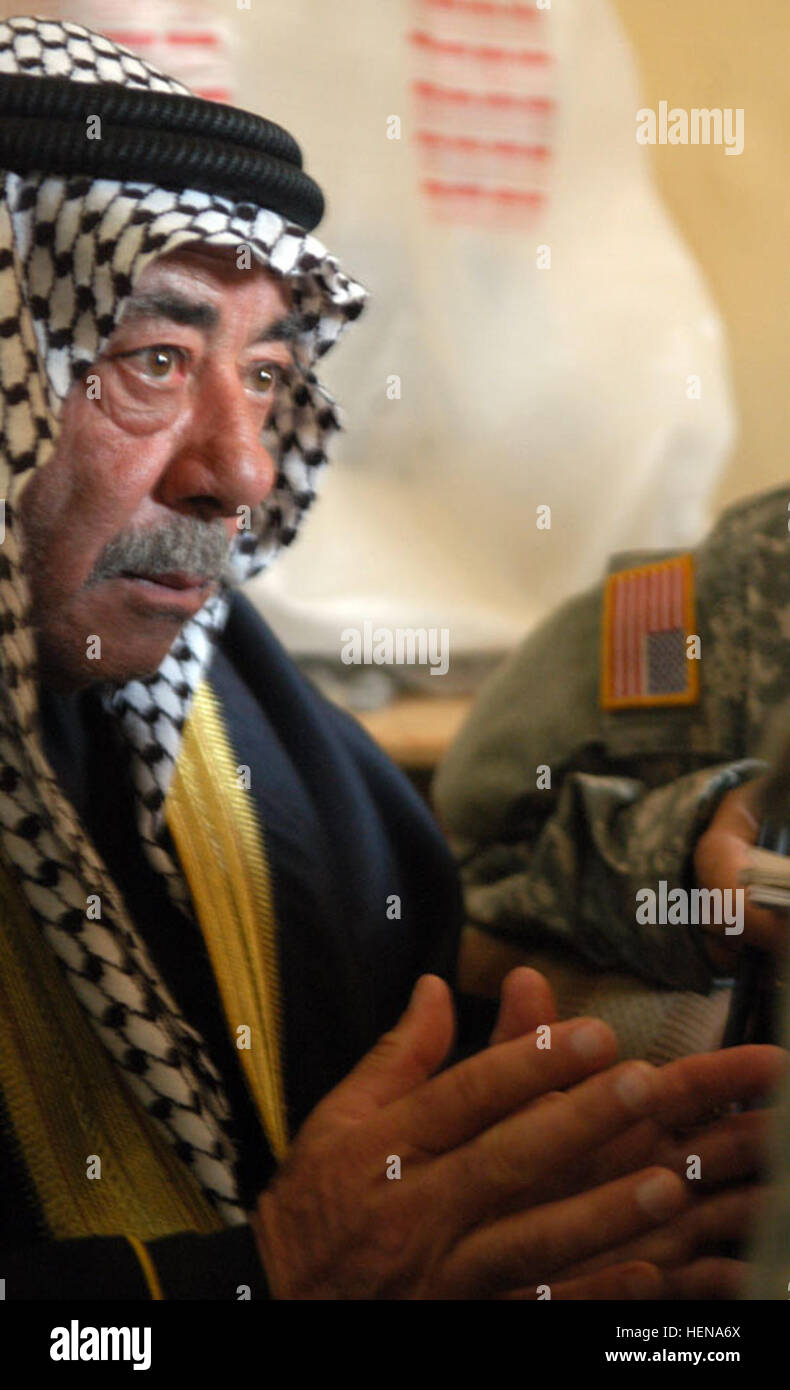 Sheik Khadr Ibraheem Hassan, Tarmiya Sheik's Council leader, speaks ...