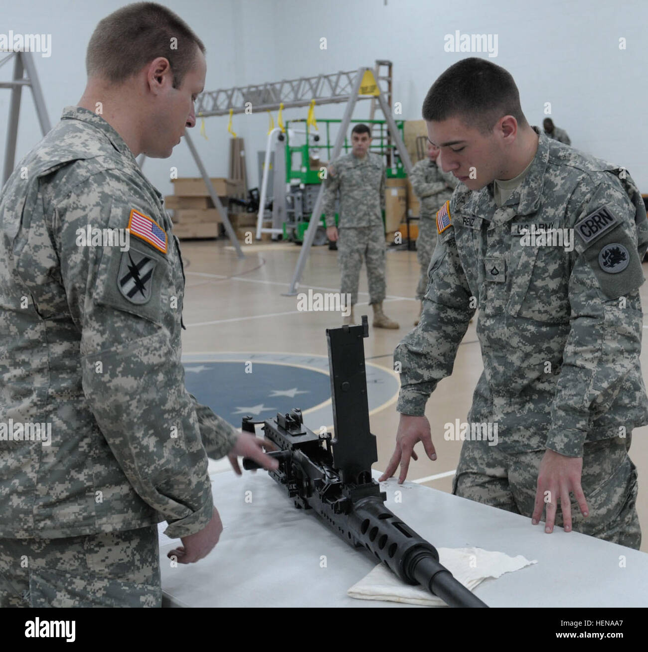 Pfc. Lucas Renz, a computer detection and systems repairer from the ...