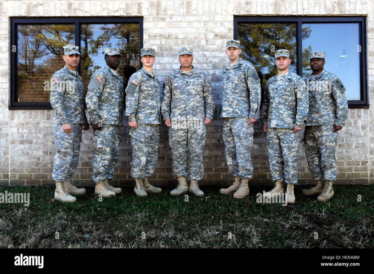 Competitors for the title of 78th Troop Command Best Warrior pose ...