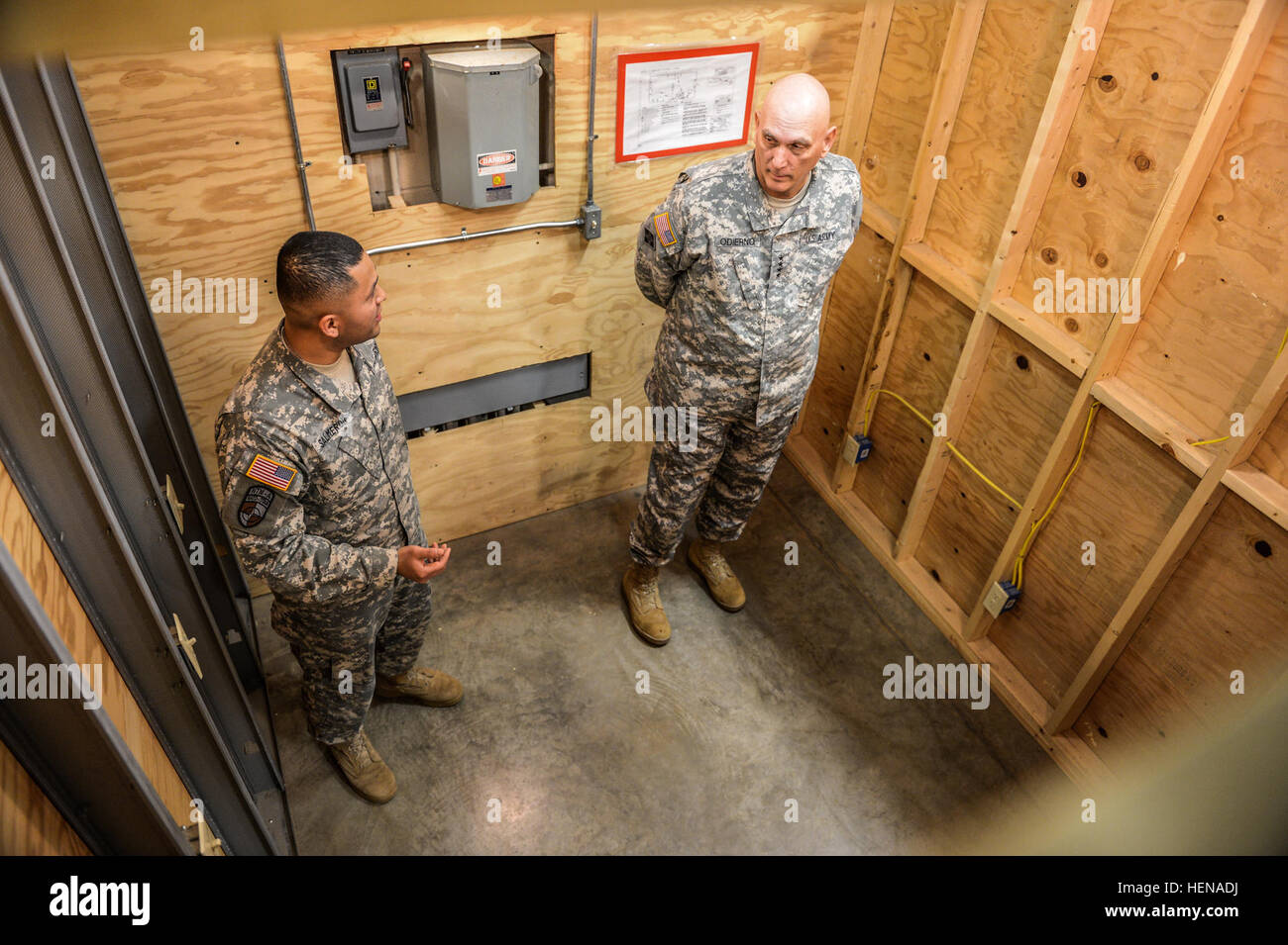 U.S. Army Chief of Staff Gen. Ray Odierno is briefed by 4th Maneuver ...