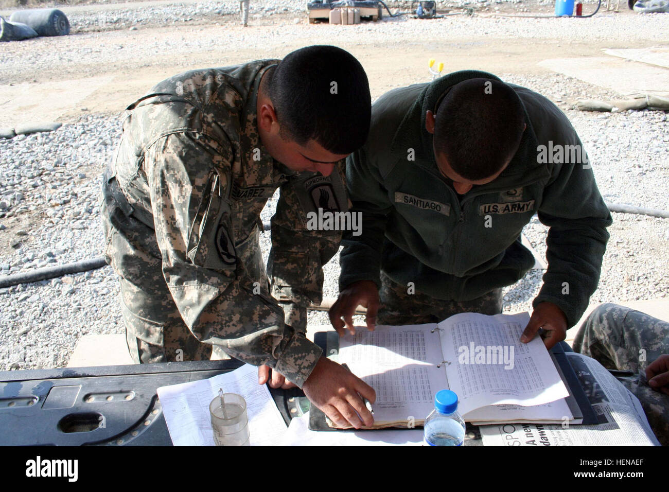 Pfc. Robert Alvarez and Pfc. Carlos Santiago, Alpha Company, 173rd ...