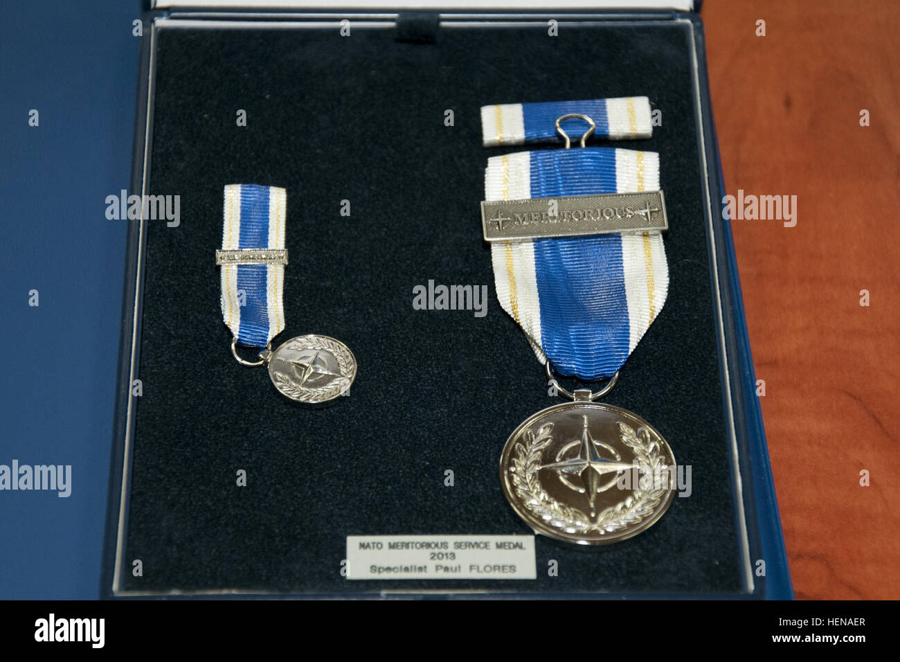 Nato meritorious service medal hi-res stock photography and images - Alamy