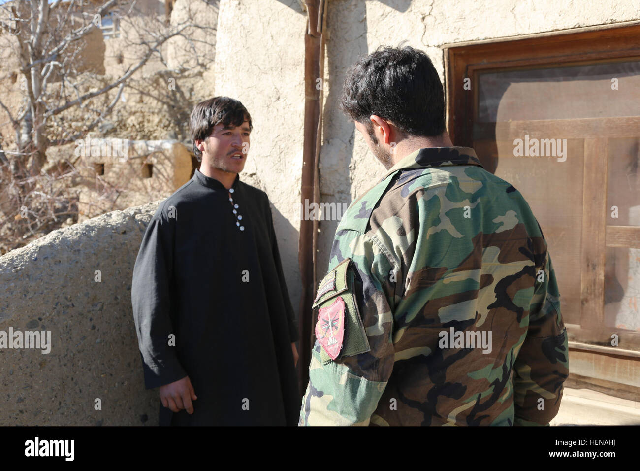 An Afghan National Army special forces team from the 6th Special ...