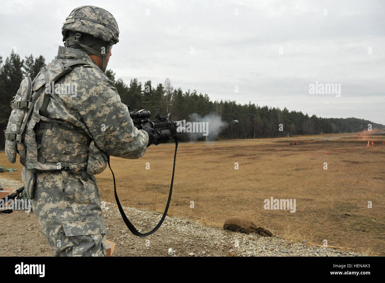 U.S. Army Sgt. 1st Class Jose Mejia, assigned to the 615th Military ...