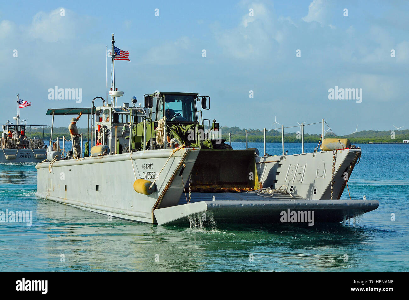 Two vessels of the Puerto Rico Army National Guard's Landing Craft ...