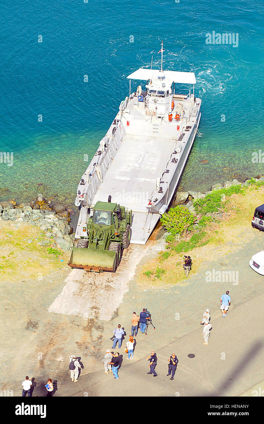 A vessel of the Puerto Rico Army National Guard's Landing Craft ...