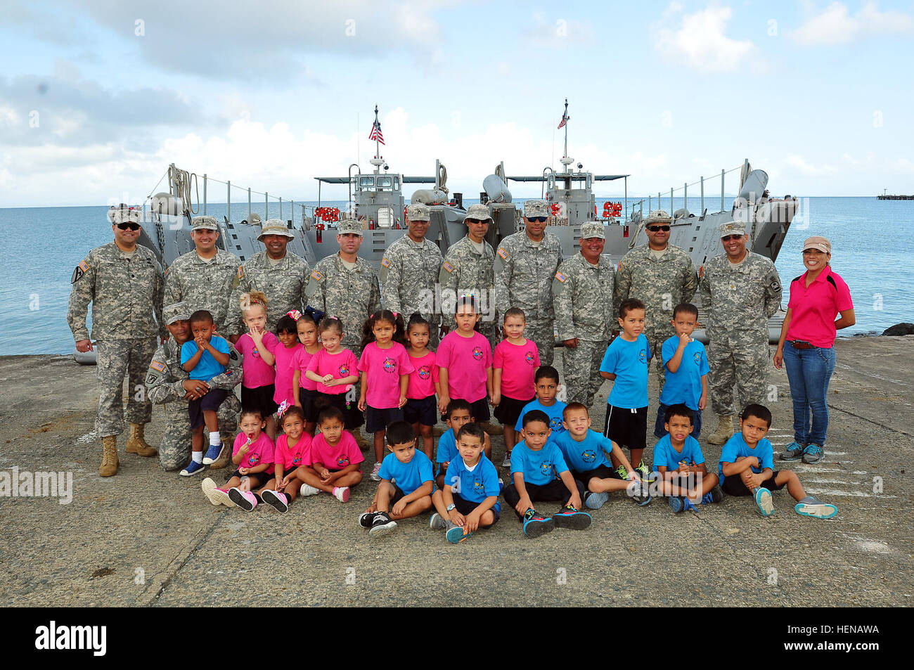 Citizen-Soldiers from the Puerto Rico Army National Guard Landing Craft ...