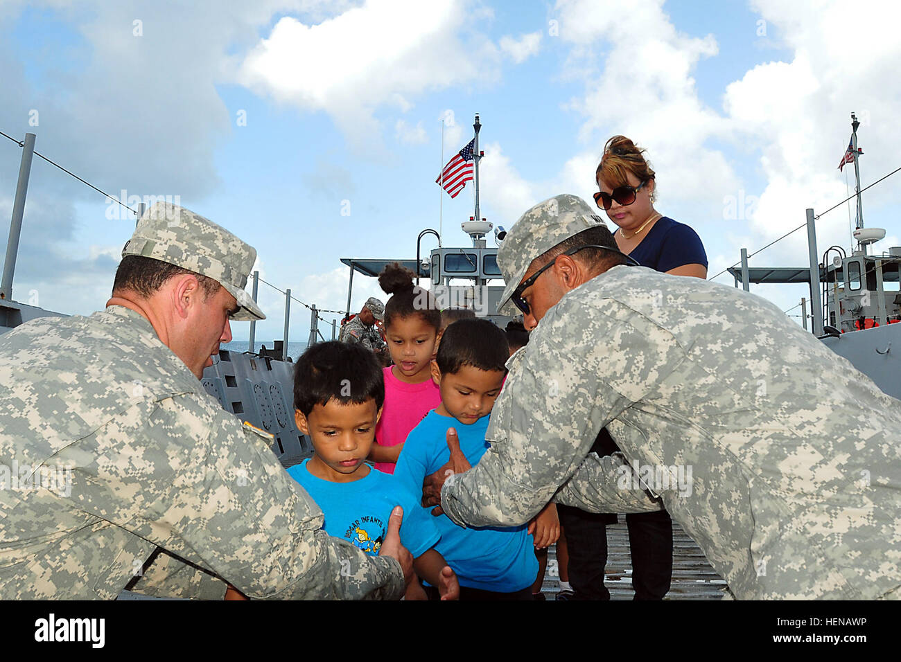 Citizen-Soldiers from the Puerto Rico Army National Guard Landing Craft ...