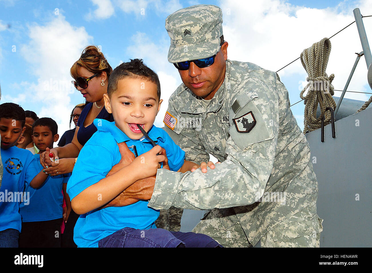 Citizen-Soldiers from the Puerto Rico Army National Guard Landing Craft ...