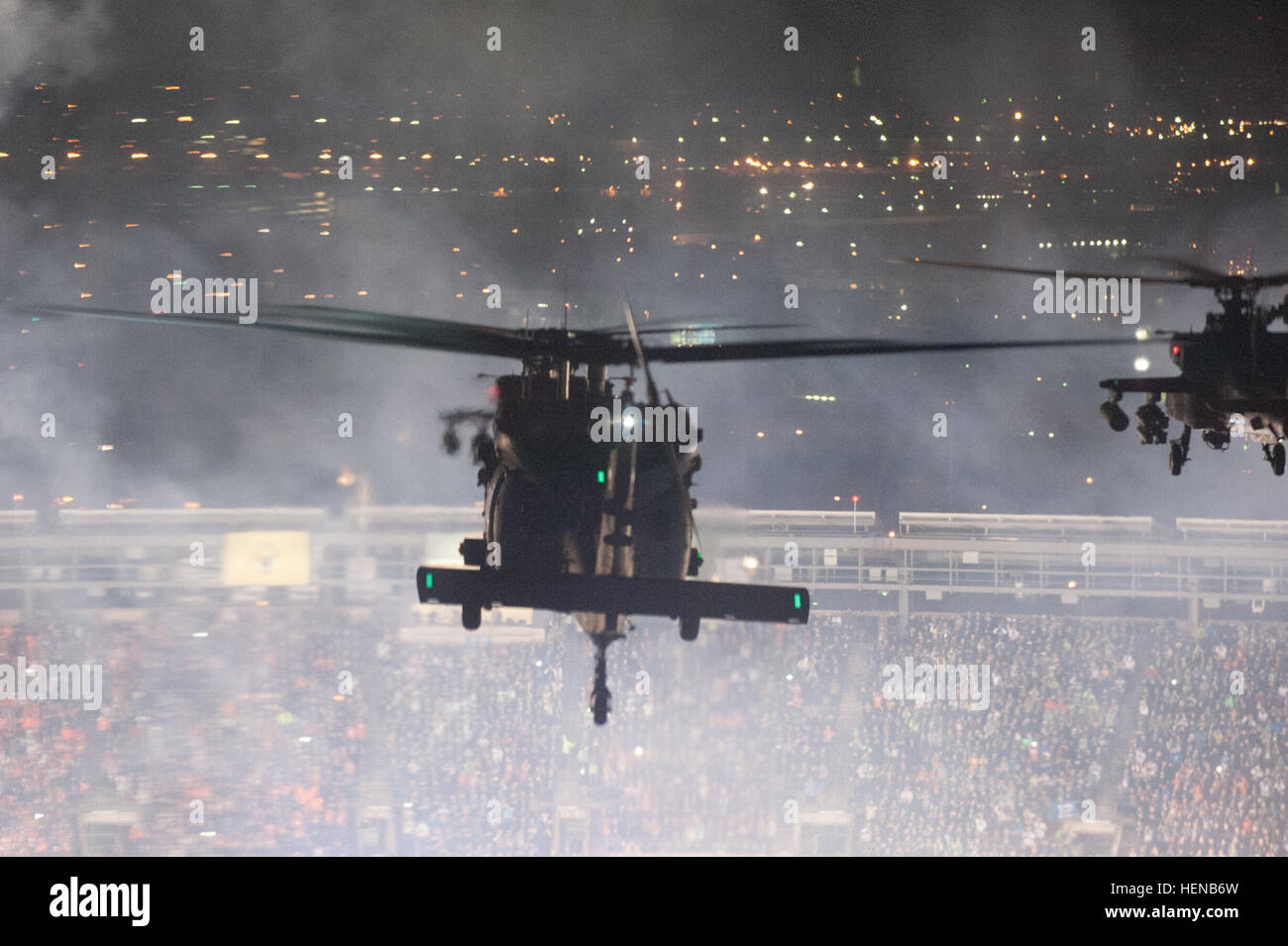 UH-60M Black Hawk and AH-64D Apache helicopters with 101st Combat ...