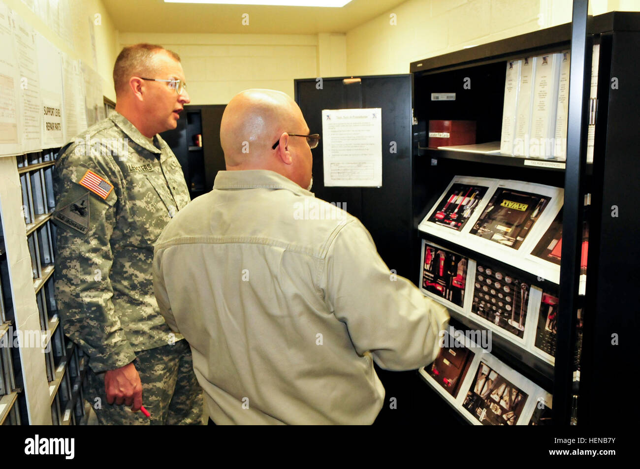 Carl Gordon, the maintenance team lead with the III Corps Command ...