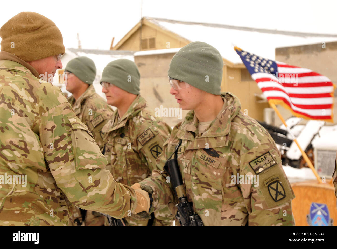 U.S. Army Pvt. Justin Stein, Charlie Company, 2nd Battalion, 87th ...