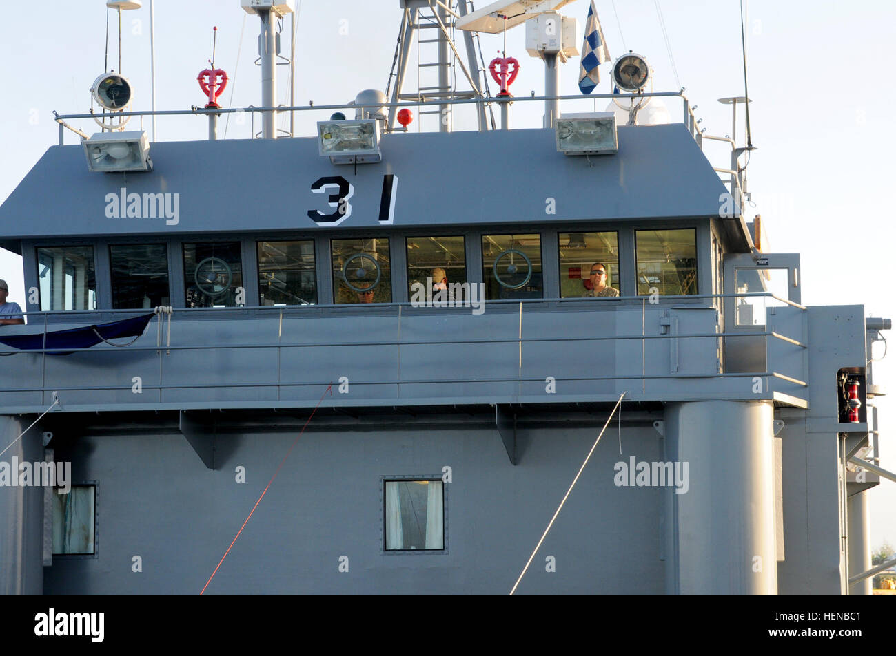 Crewmembers, of the U.S. Army Landing Craft Utility-New Orleans, 824th ...