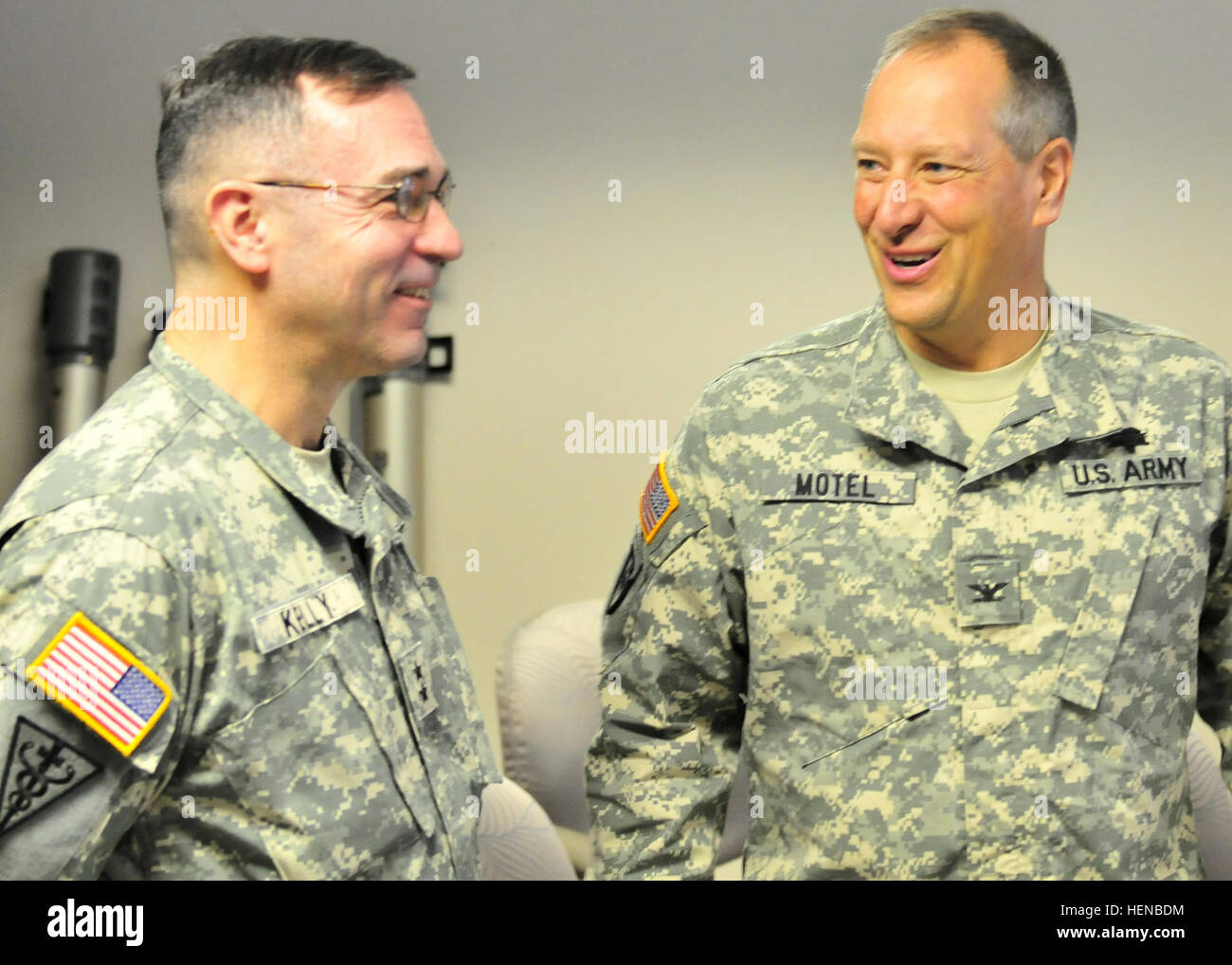 Maj. Gen. Bryan R. Kelly, left, commanding general, Army Reserve ...