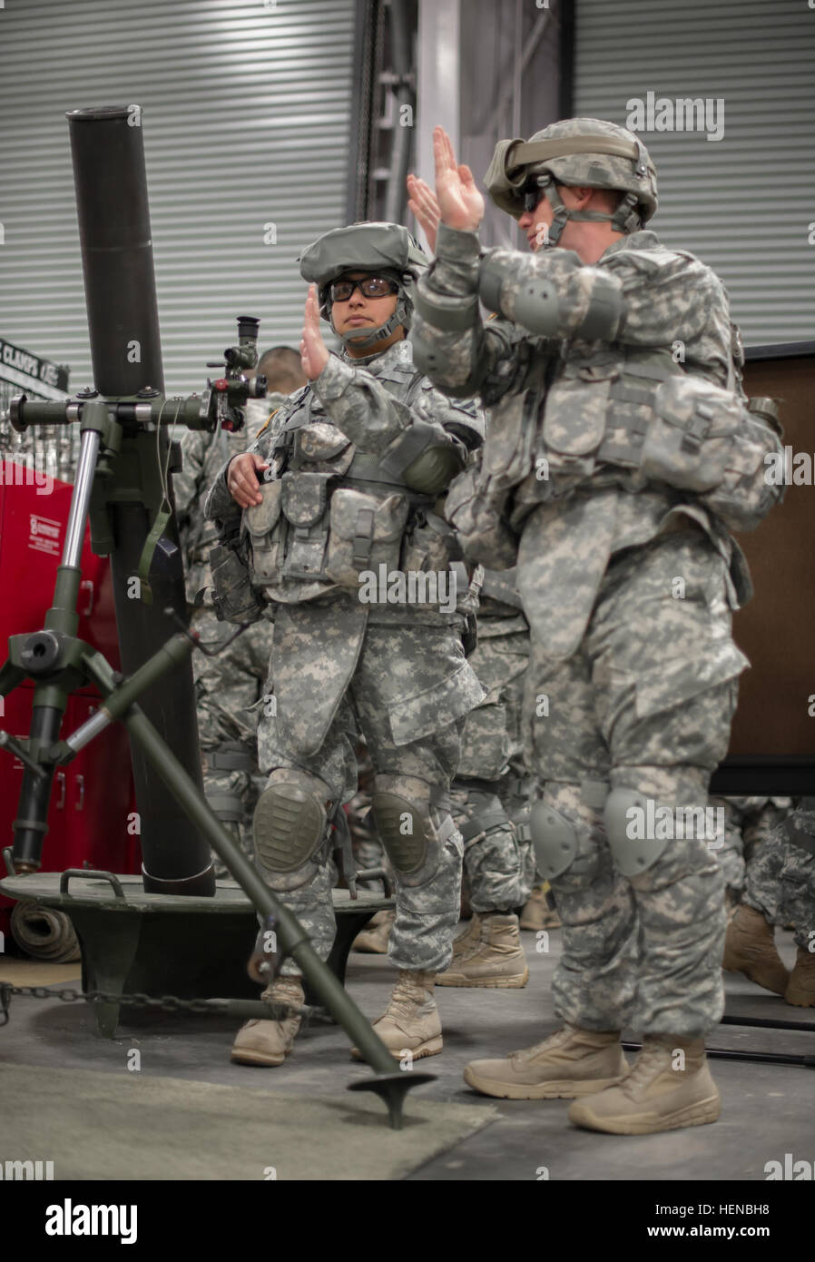 Staff Sgt. Melissa Schroeder (left) and Pfc. Tyler Glass (right), both ...
