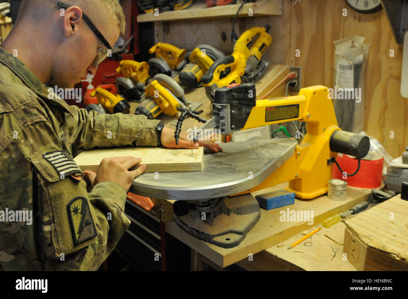 Soldiers craft works of art in the 489th Engineer Battalions’ woodshop ...