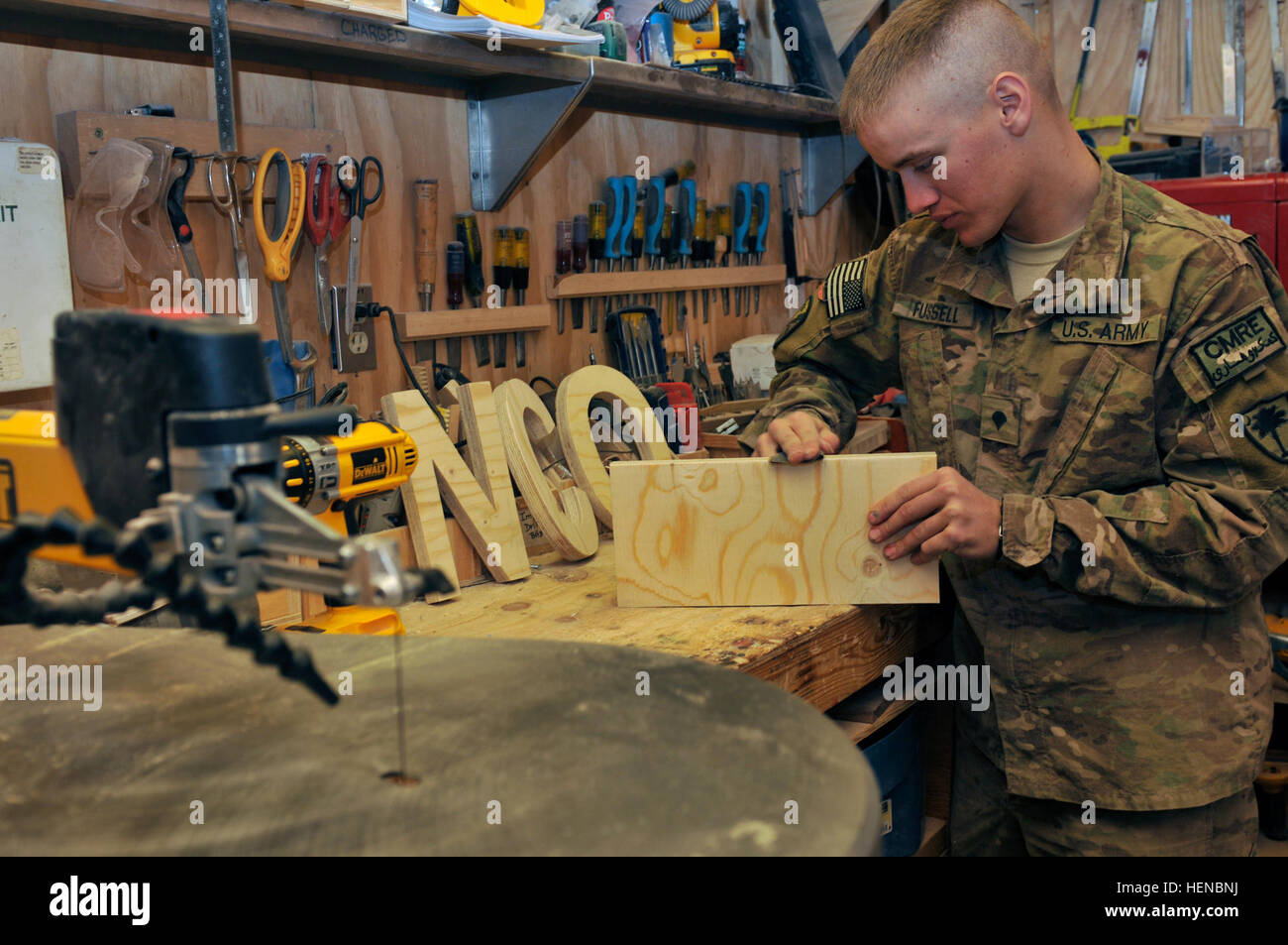 U.S. Army Spc. Christopher Fussell, a horizontal construction engineer ...